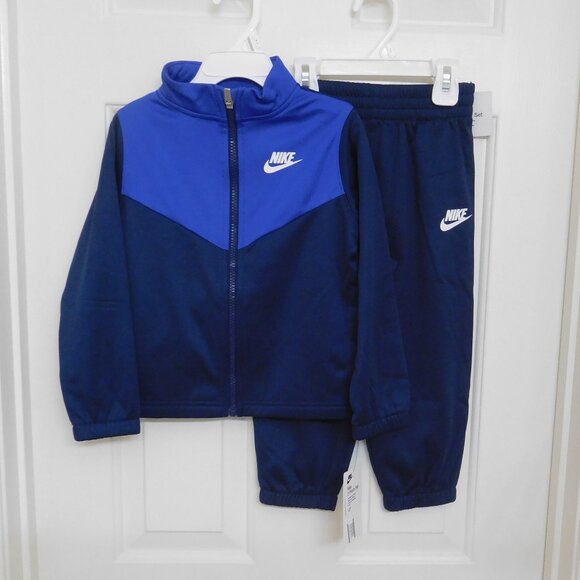 Nike | Matching Sets | Nwt 2pc Nike Blue Navy Coat Pants Set Tracksuit ...